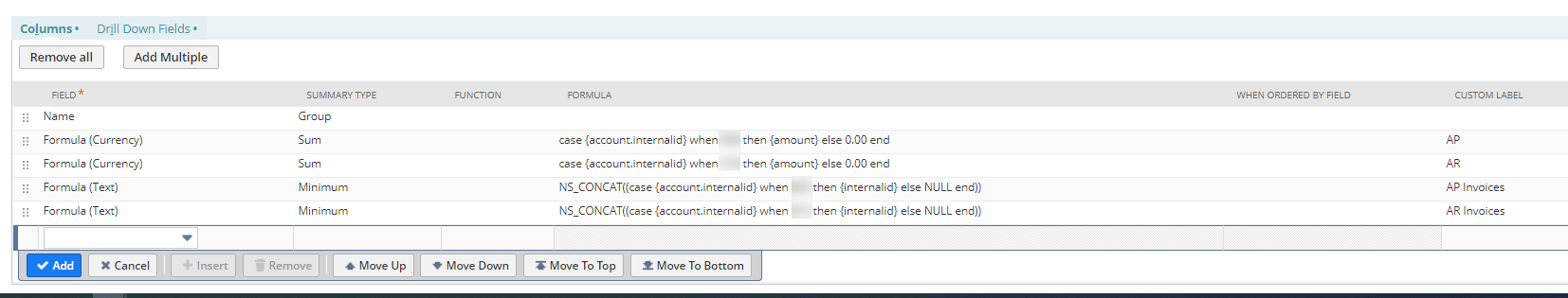 Saved Search – NS_CONCAT – Lystor Consulting